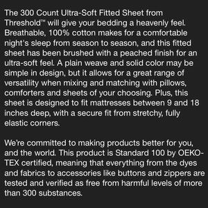 Threshold | Bedding | Nwt Threshold Twin 30 Count Sheet Set Light ...